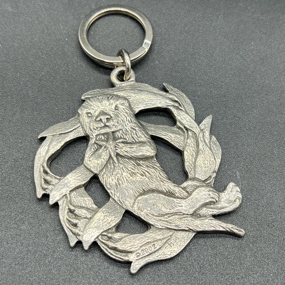 Vintage | Accessories | Vintage 202 Pewter Otter Keychain By Hm ...